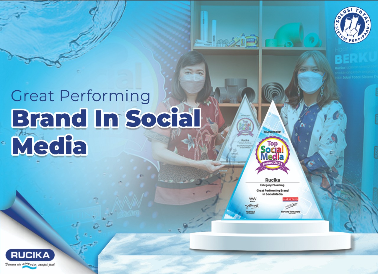 Rucika Kembali Raih “Great Performing Brand in Social Media” - RUCIKA