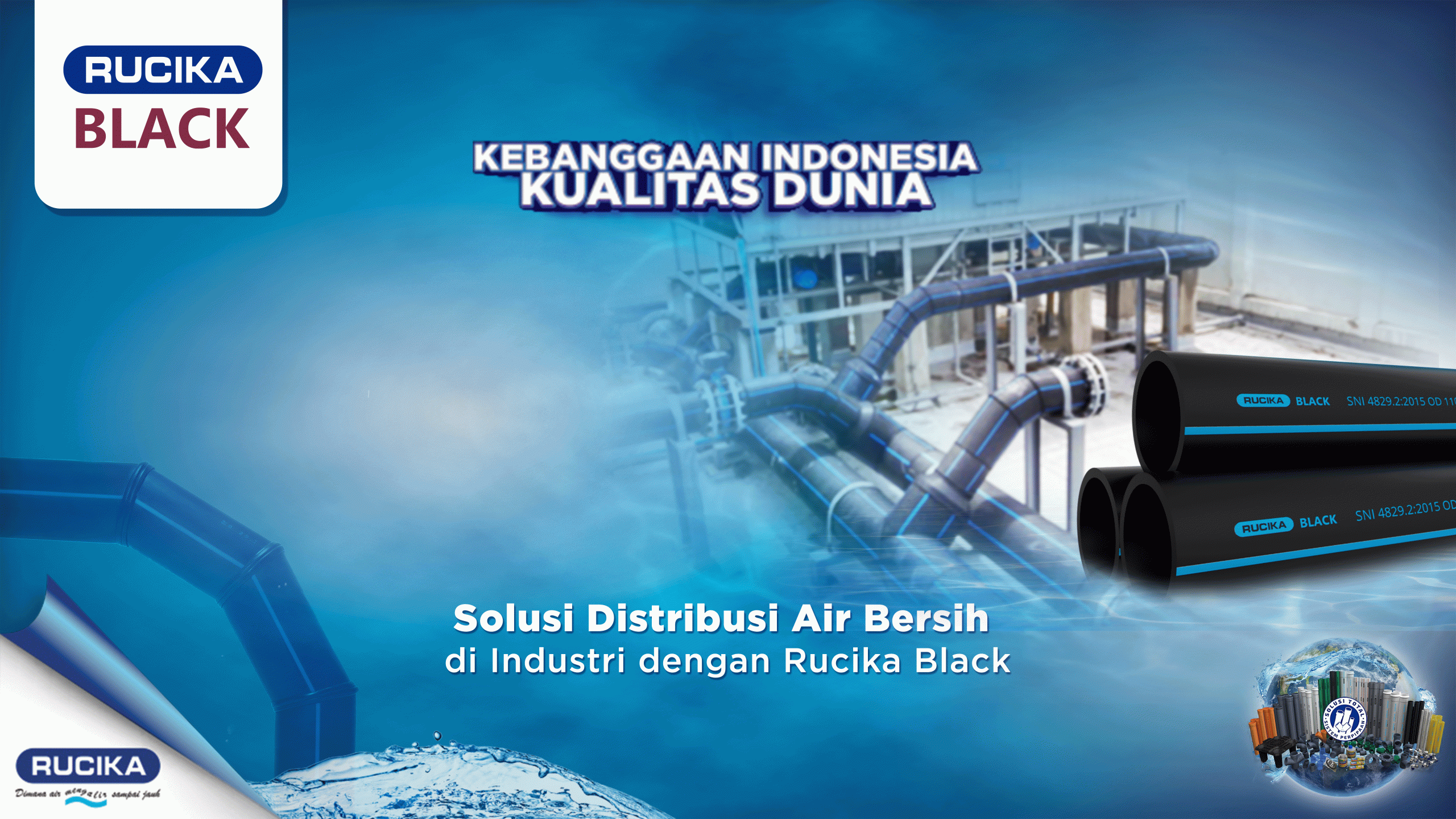 Solusi Distribusi Air Bersih di Industri dengan Rucika Black - RUCIKA