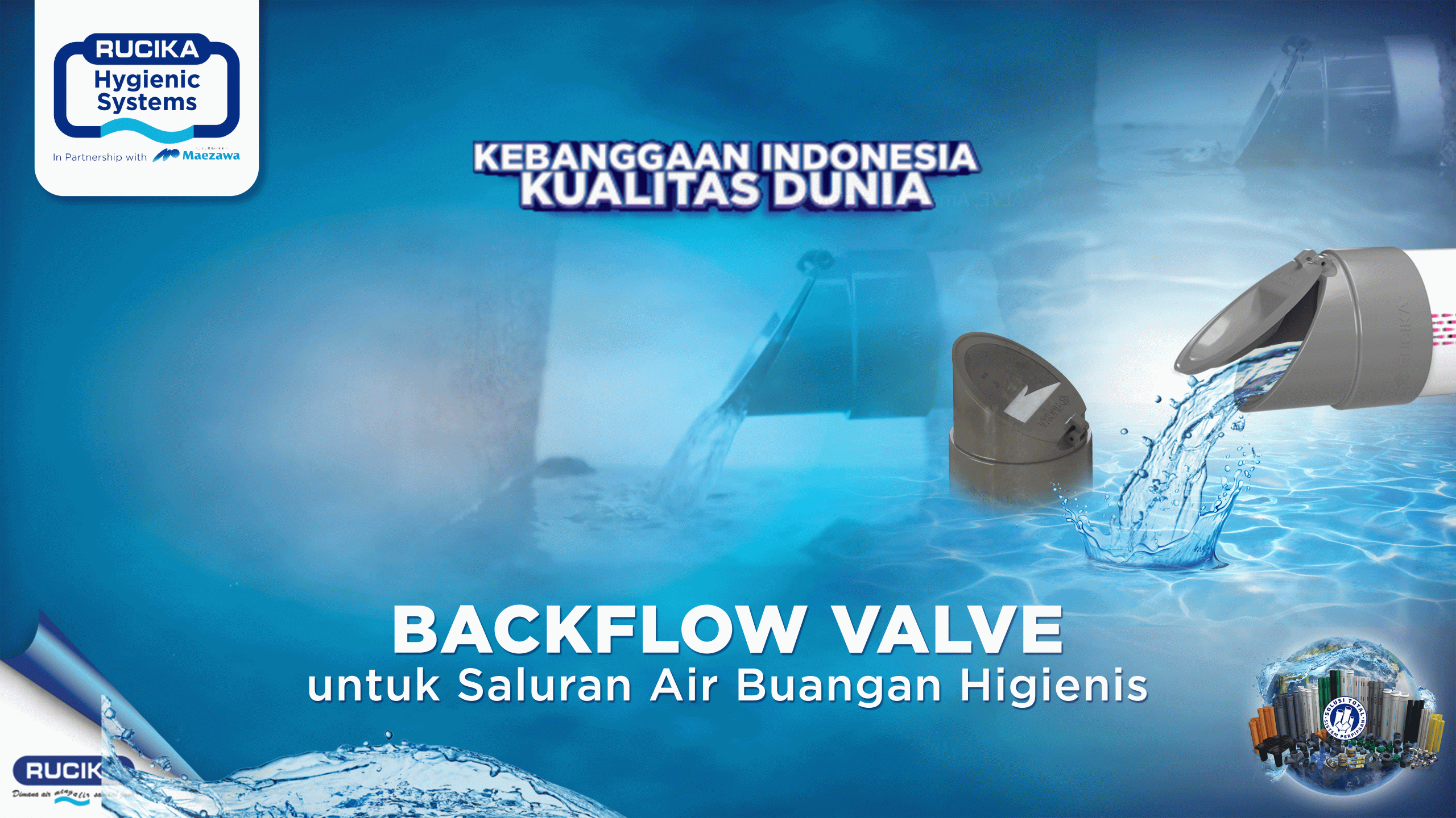 Backflow Valve untuk Saluran Air Buangan Higienis - RUCIKA Backflow Valve untuk Saluran Air Buangan Higienis - RUCIKA